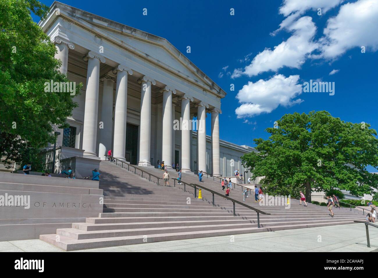 Main Entrance, National Gallery of Art, National Mall, Washington DC ...