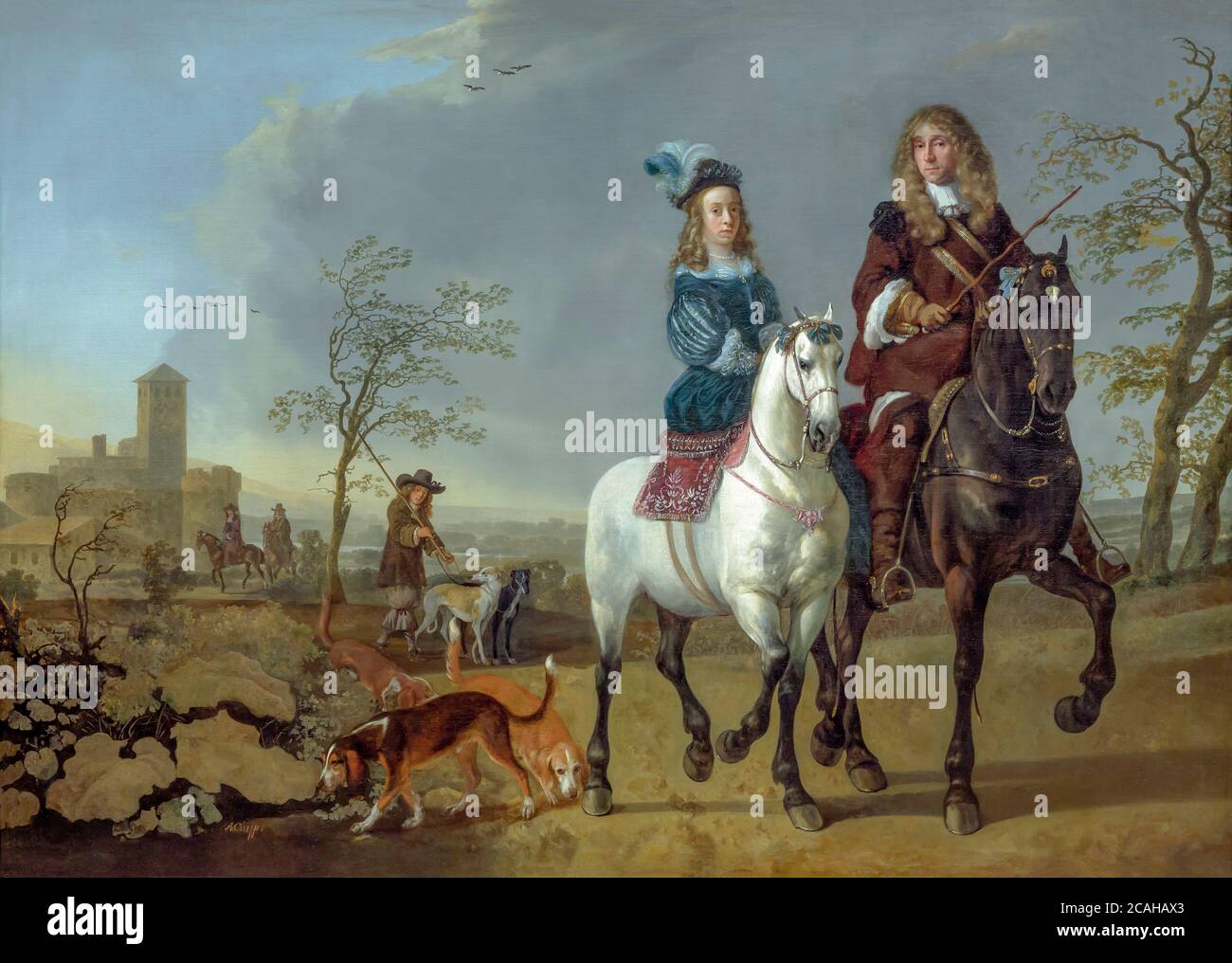 Lady and Gentleman on Horseback, Aelbert Cuyp, circa 1660, National ...