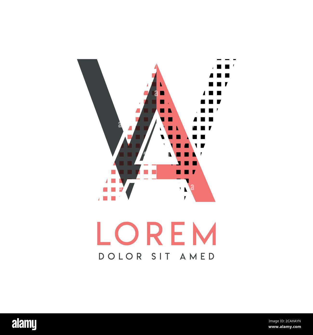 Wa modern logo hi-res stock photography and images - Alamy