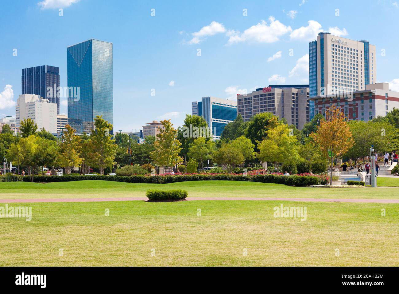 Atlanta, Georgia, United States - Skyline of buildings at downtown ...