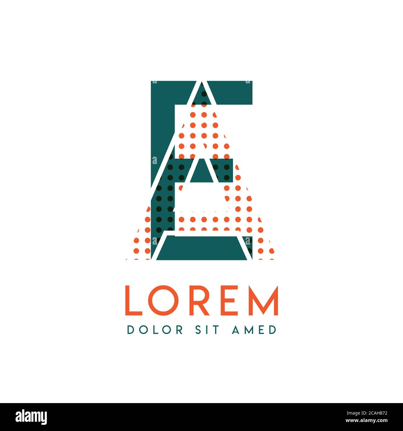 EA modern logo design with orange and green color that can be used for ...