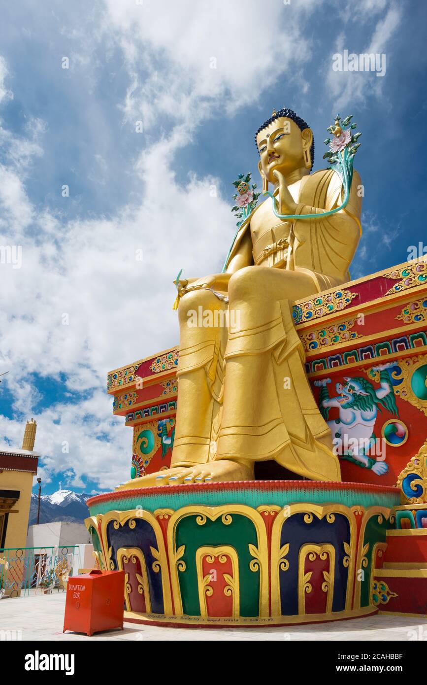 Ladakh, India - Buddha Statue at Likir Monastery (Likir Gompa) in ...