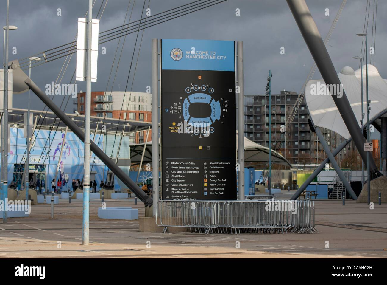 Billboard Manchester Football Stadium At Manchester England 8-12-2019 ...