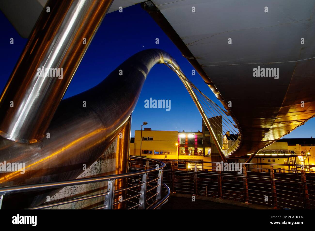 Celtic Gateway Bridge, Holyhead, Anglesey Stock Photo - Alamy