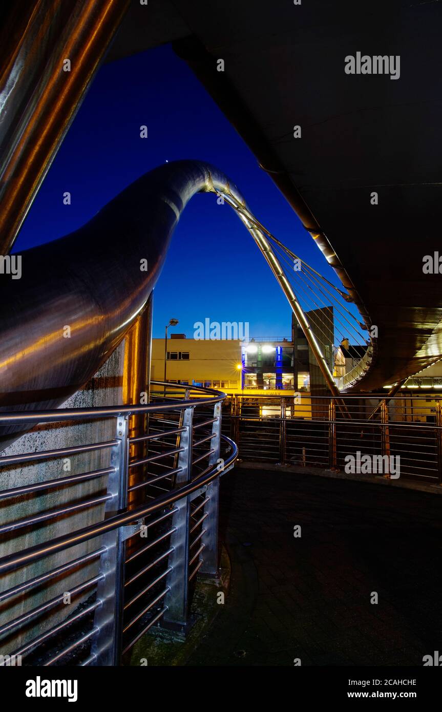 Celtic Gateway Bridge, Holyhead, Anglesey Stock Photo - Alamy