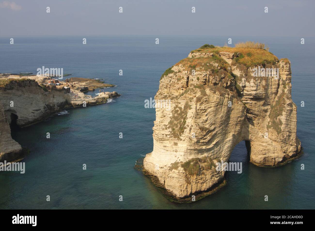 The Pigeon Rocks, Raouche, Beirut, Lebanon, Middle East Stock Photo - Alamy