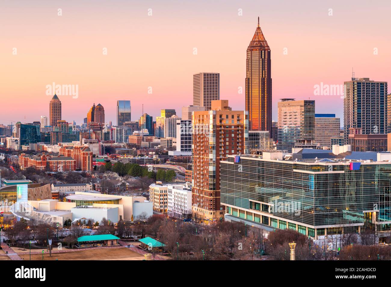 Atlanta, Georgia, USA downtown skyline at twilight Stock Photo - Alamy