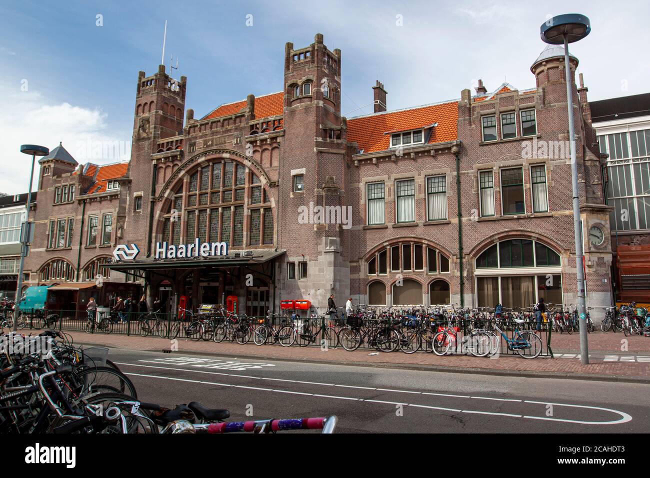 Haarlem, Netherlands, 05/16/2010: Exterior view of the historic Haarlem ...