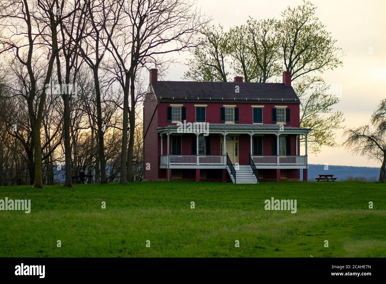 View of Monocacy National Battlefield where in 1864 Battle of Monoocacy ...