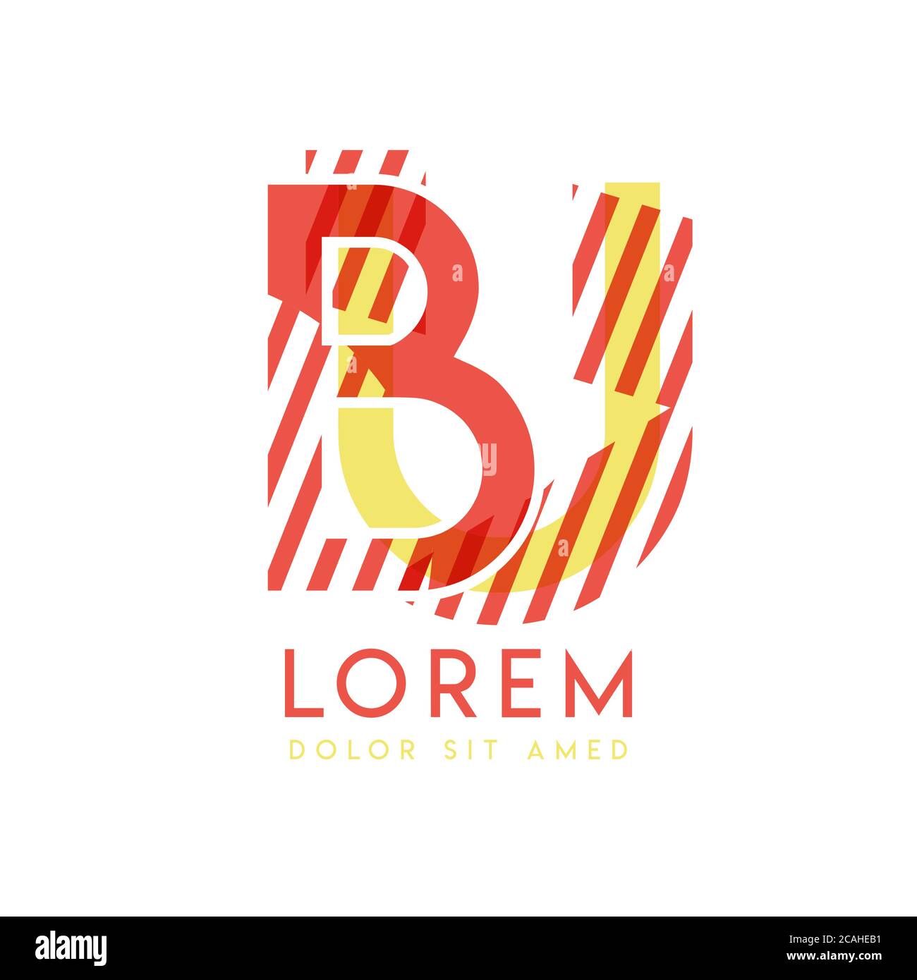 UB colorful logo design with pink orange and gray color that can be ...