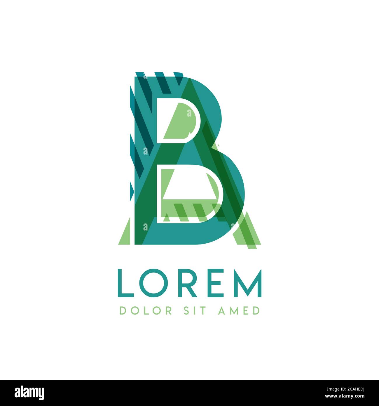 Ab minimal logo design hi-res stock photography and images - Alamy
