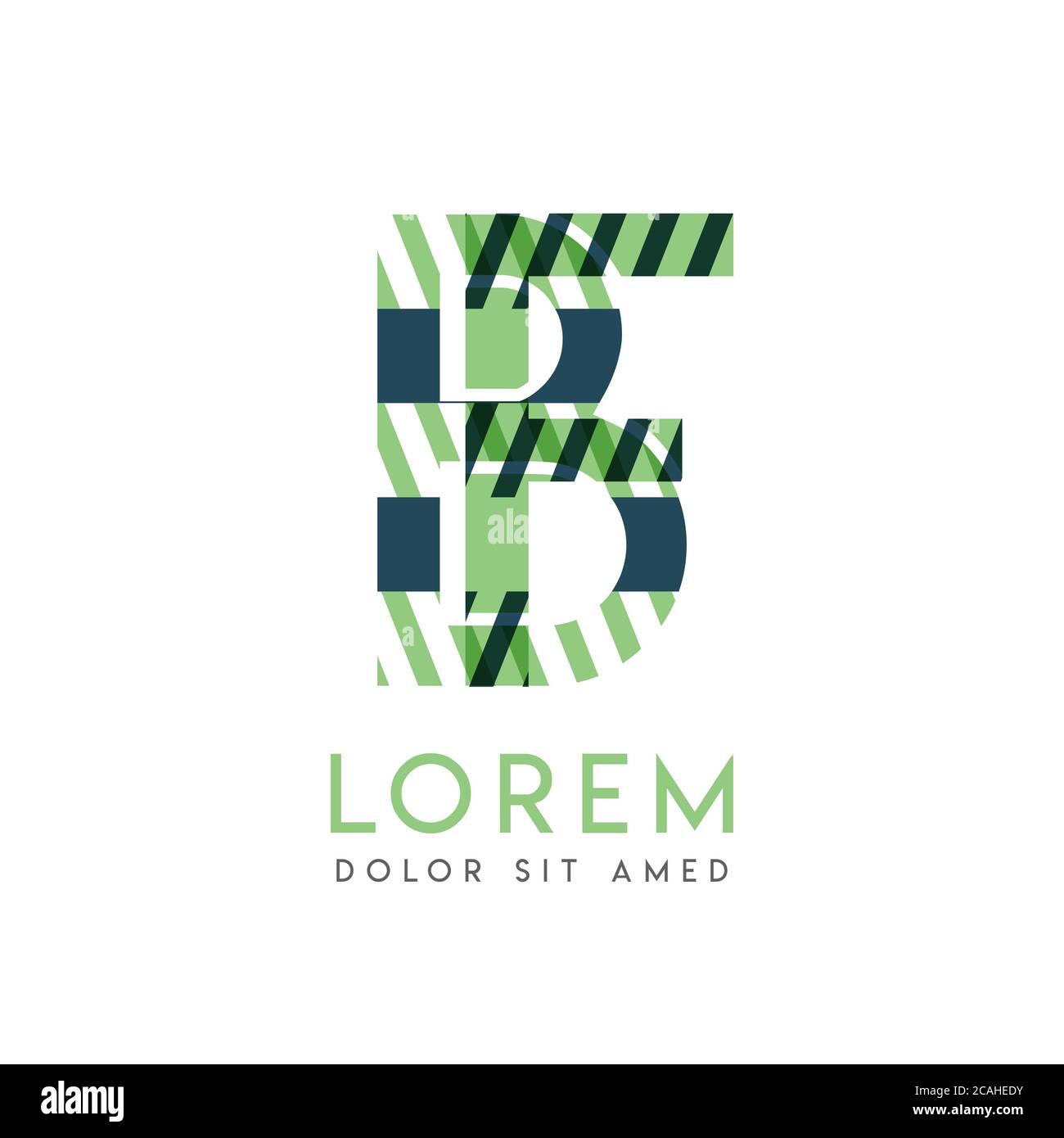 FB colorful logo design with green and dark green color that can be ...