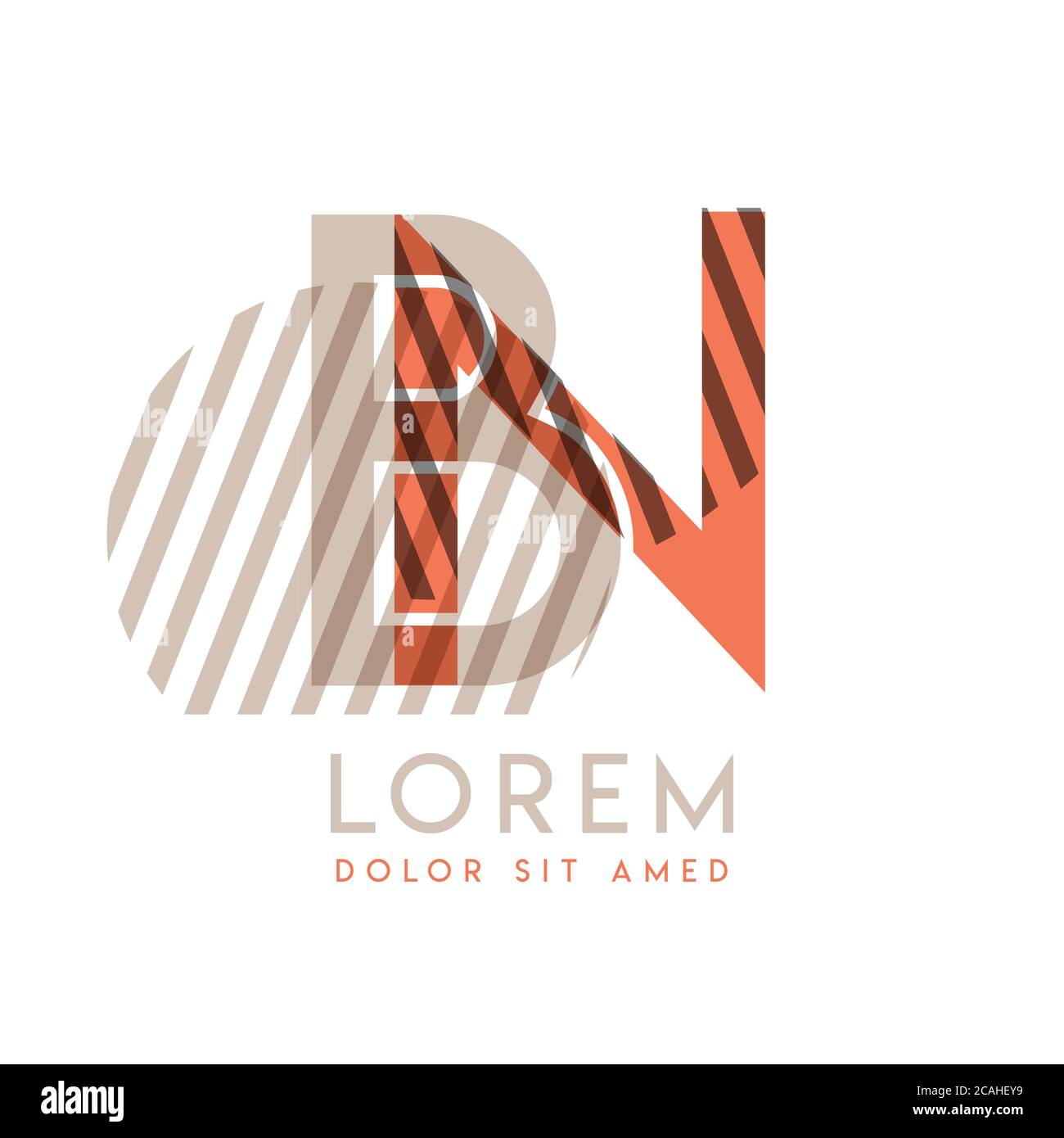 colorful logo design with pink orange and gray color that can be used ...
