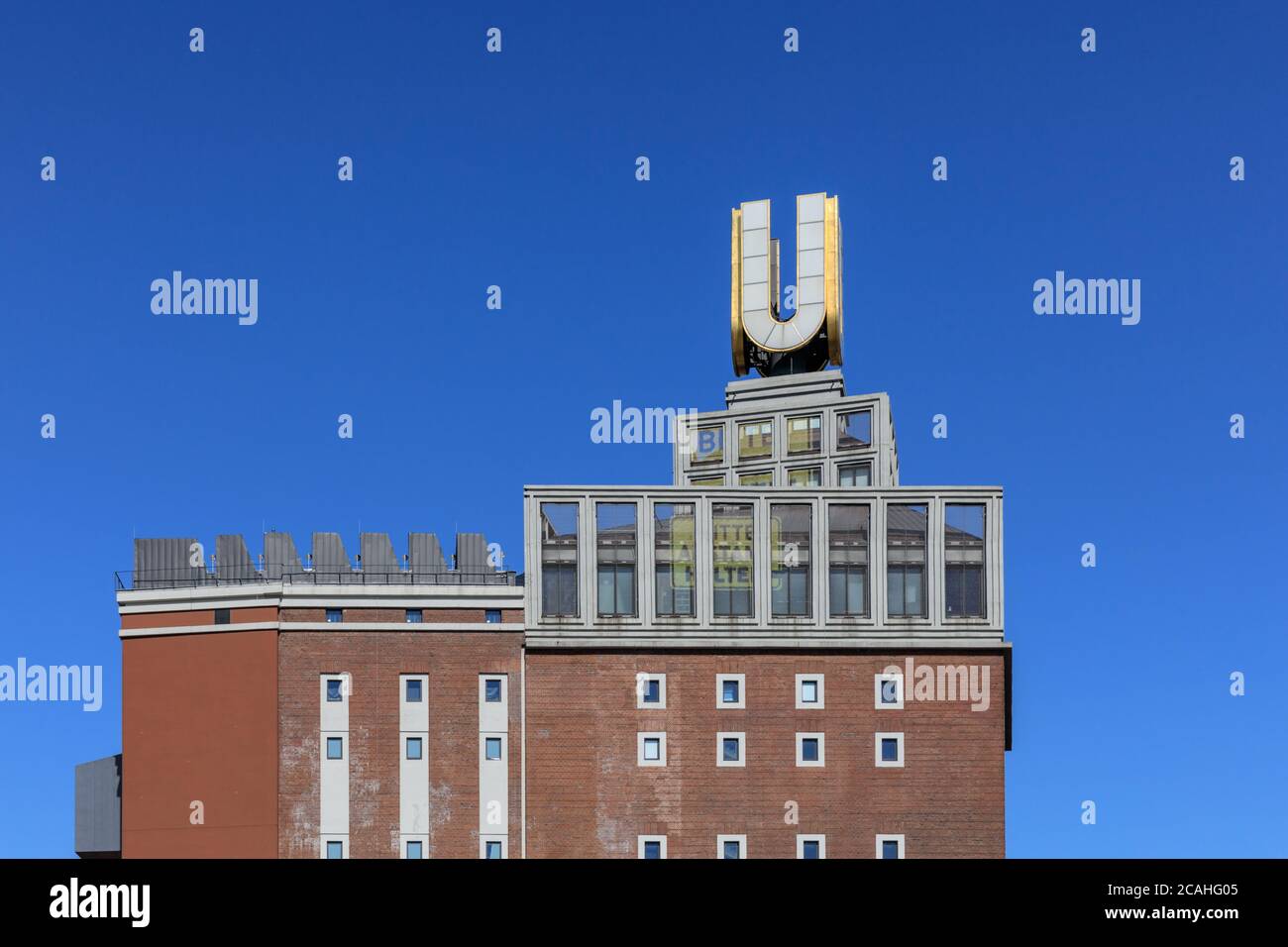 Dortmund U-Tower or Dortmunder U, landmark former Union Brewery, now a ...