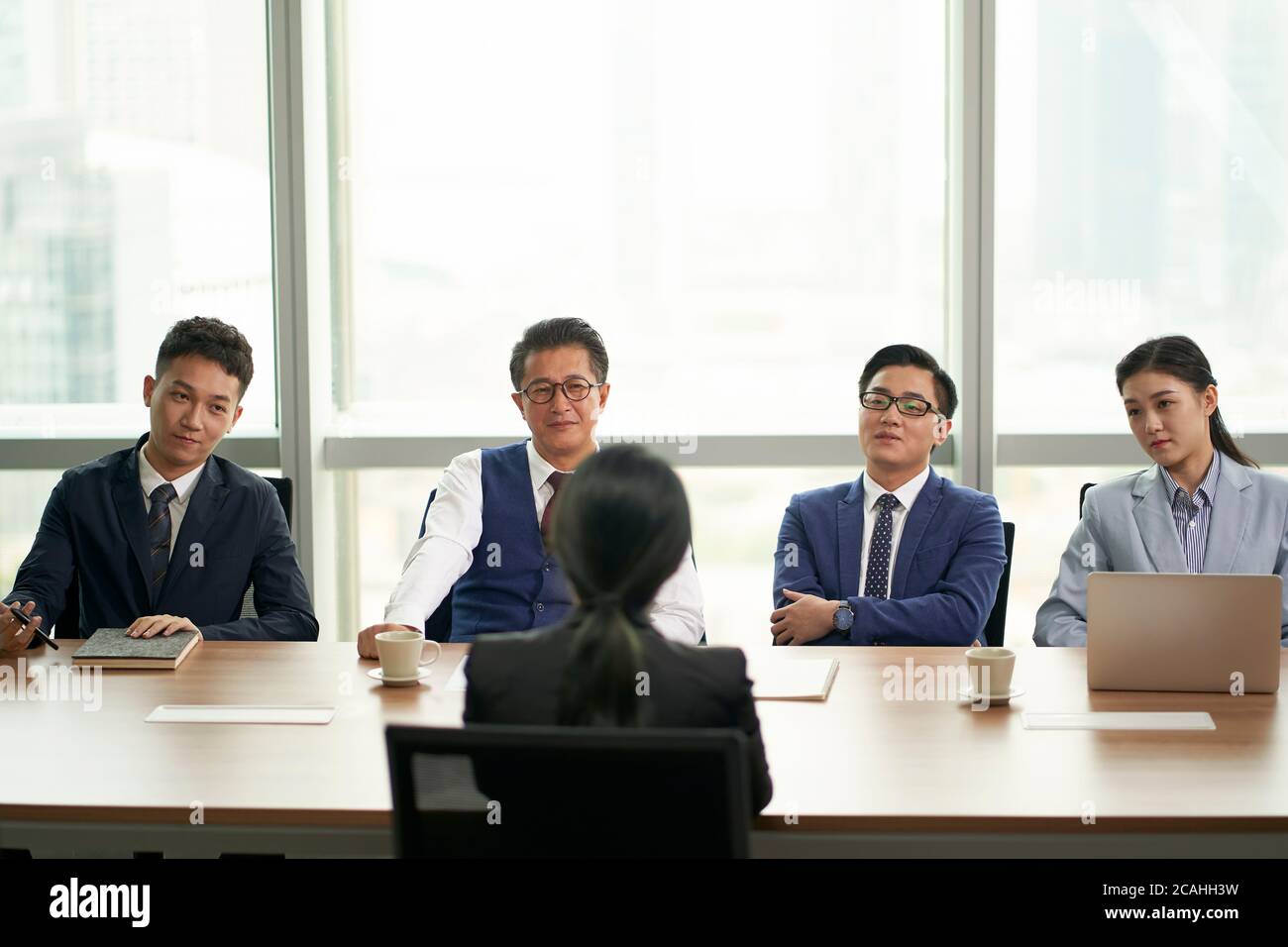 Person being interviewed for a job hi-res stock photography and images ...