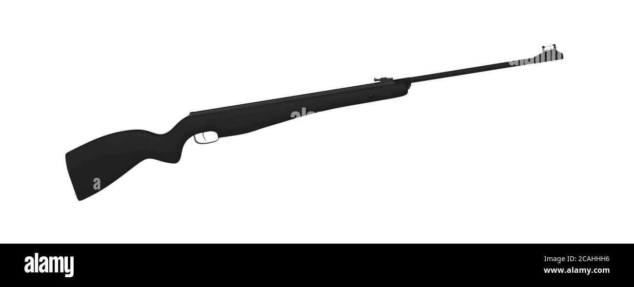 air rifle lead rifle pellet gun 3D illustration Stock Photo - Alamy