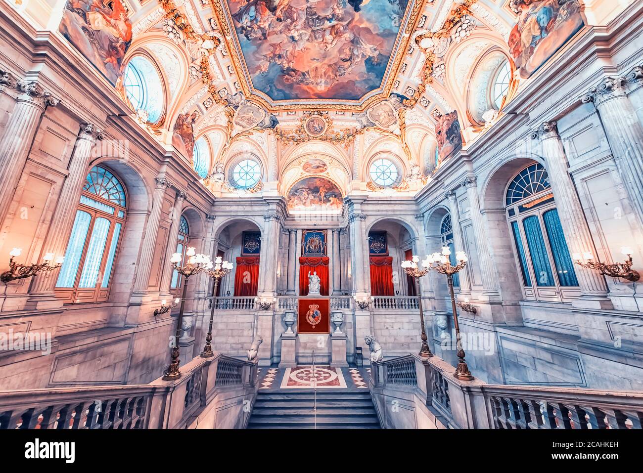 Facade of royal palace of madrid hi-res stock photography and images ...