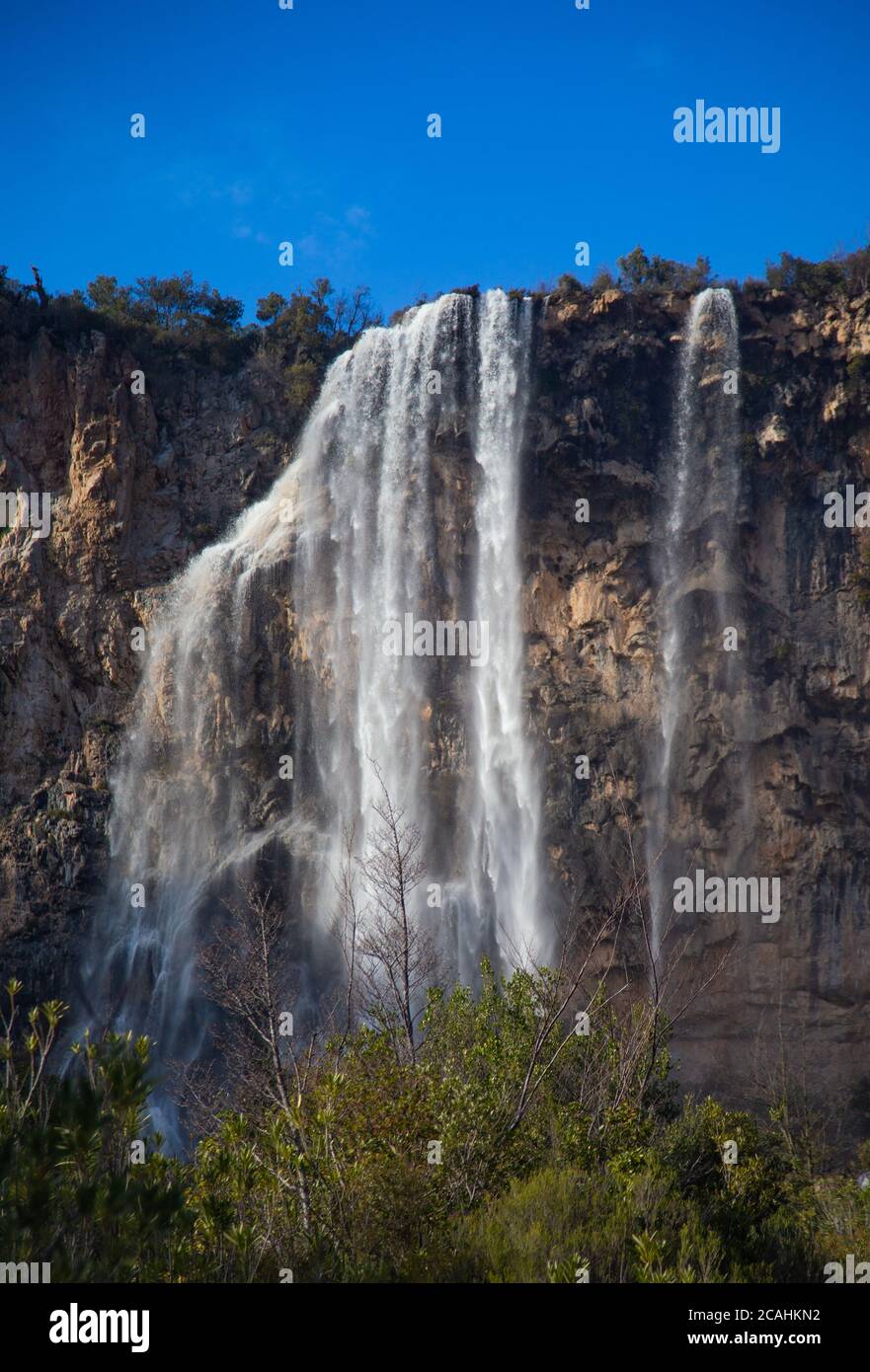 Sa spendula waterfall villacidro sardinia hi-res stock photography and ...