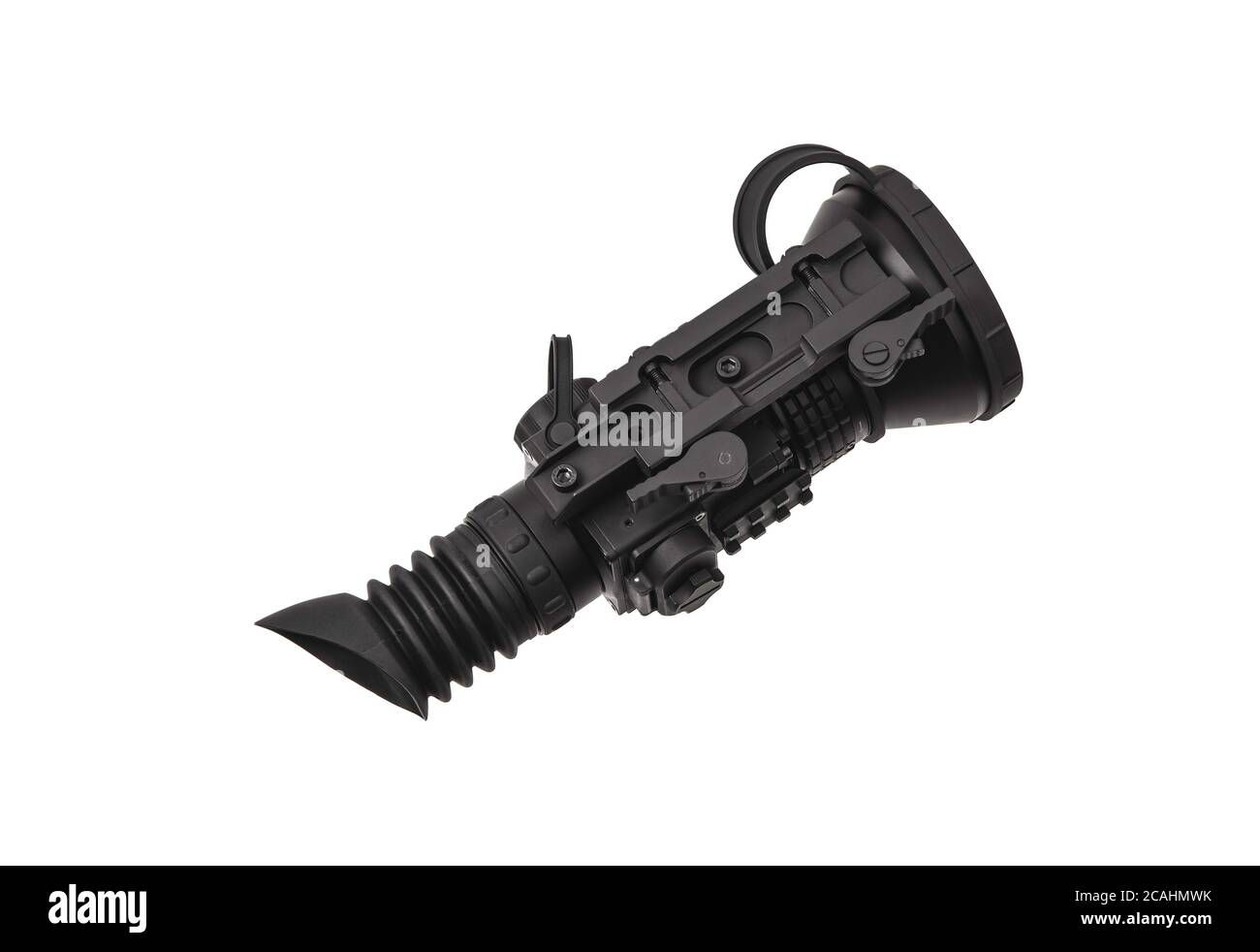 Night vision sight isolate on white background. Aiming device in the ...