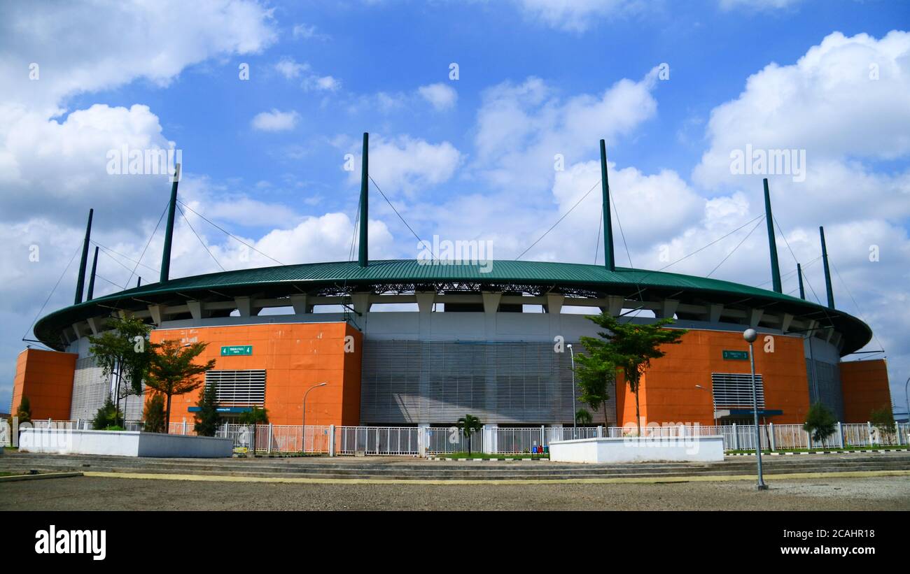 Bogor, Indonesia - April 19, 2019: Pakansari Stadium. Multi-purpose ...