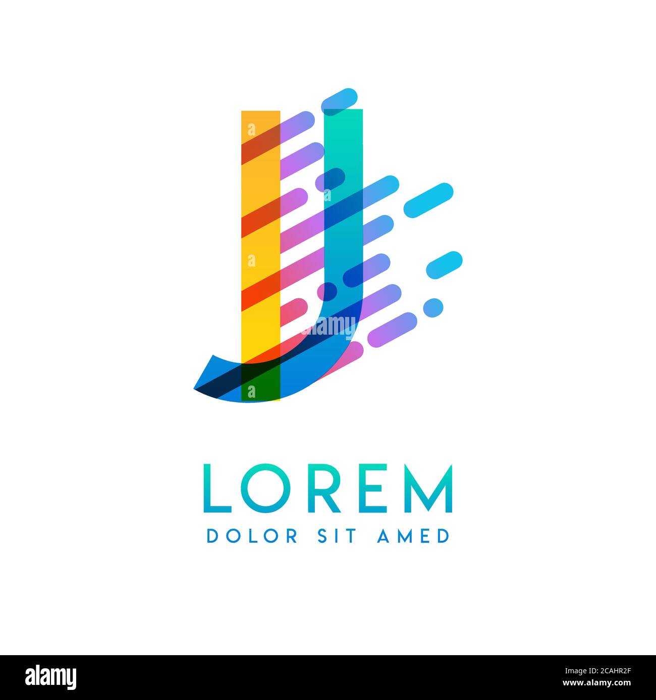 Ji letter logo design Stock Vector Images - Alamy