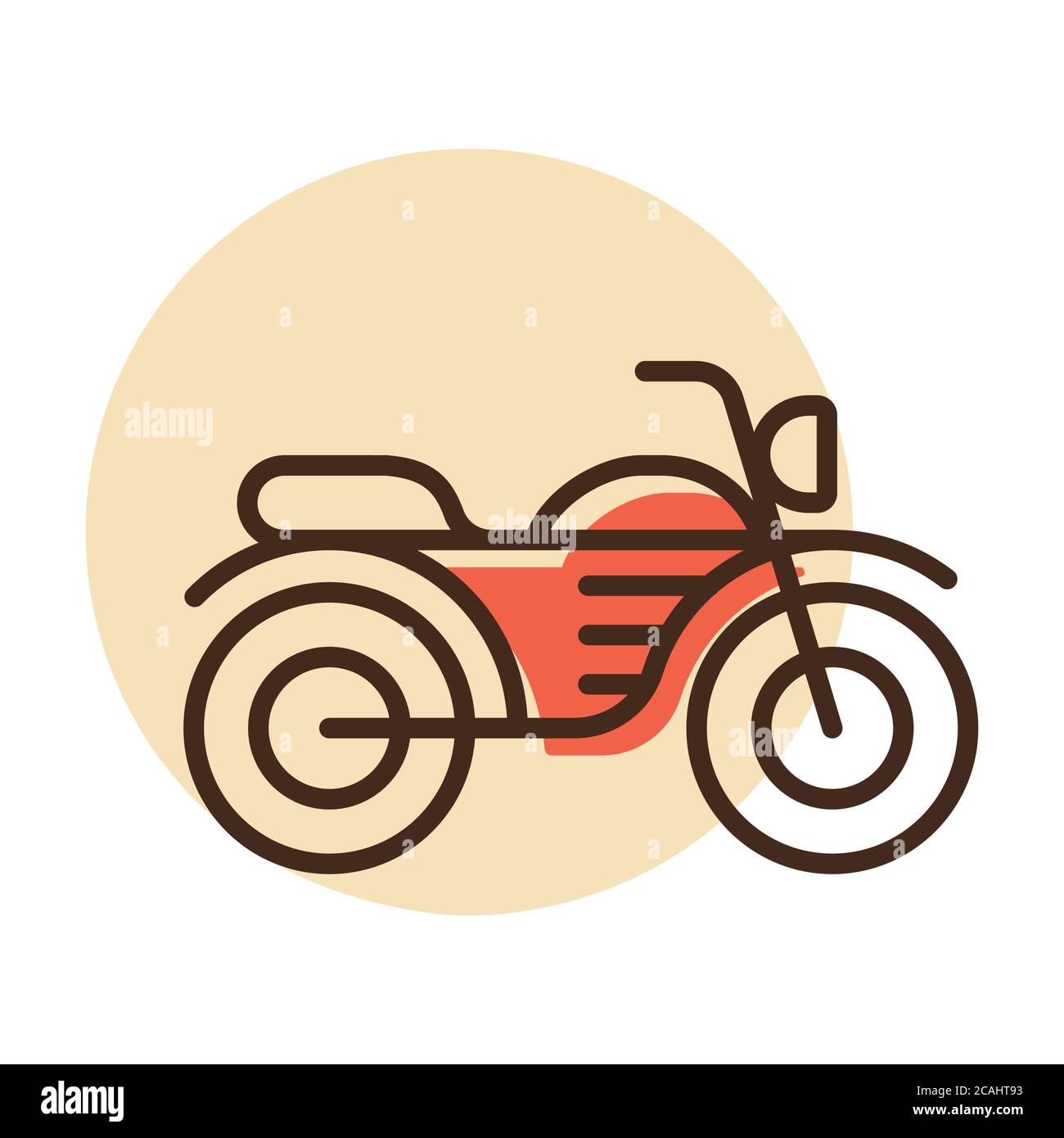 Motorcycle flat vector icon. Graph symbol for travel and tourism web ...