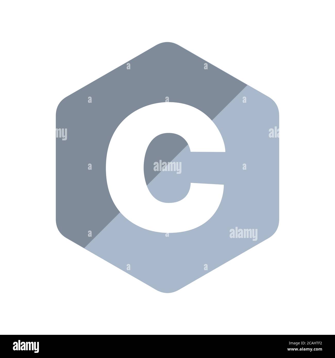Letter inside hexagon shape symbol hi-res stock photography and images ...