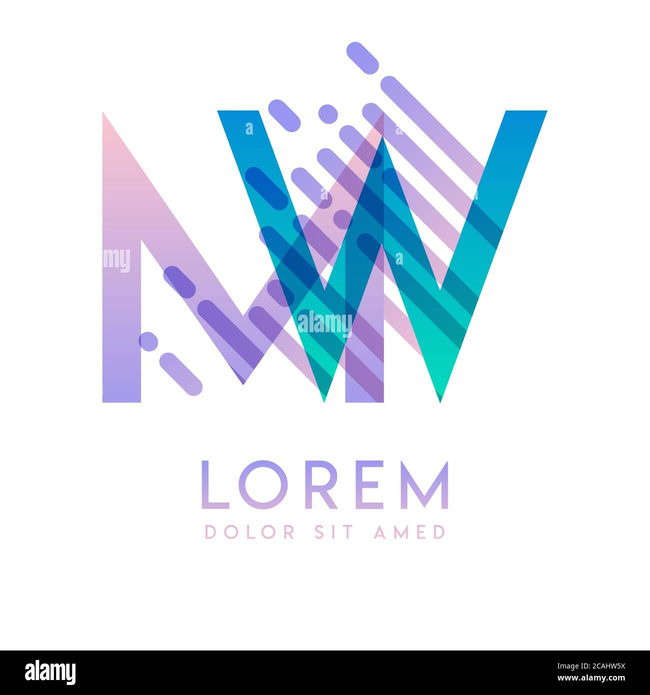 Wm letter logo Stock Vector Images - Alamy