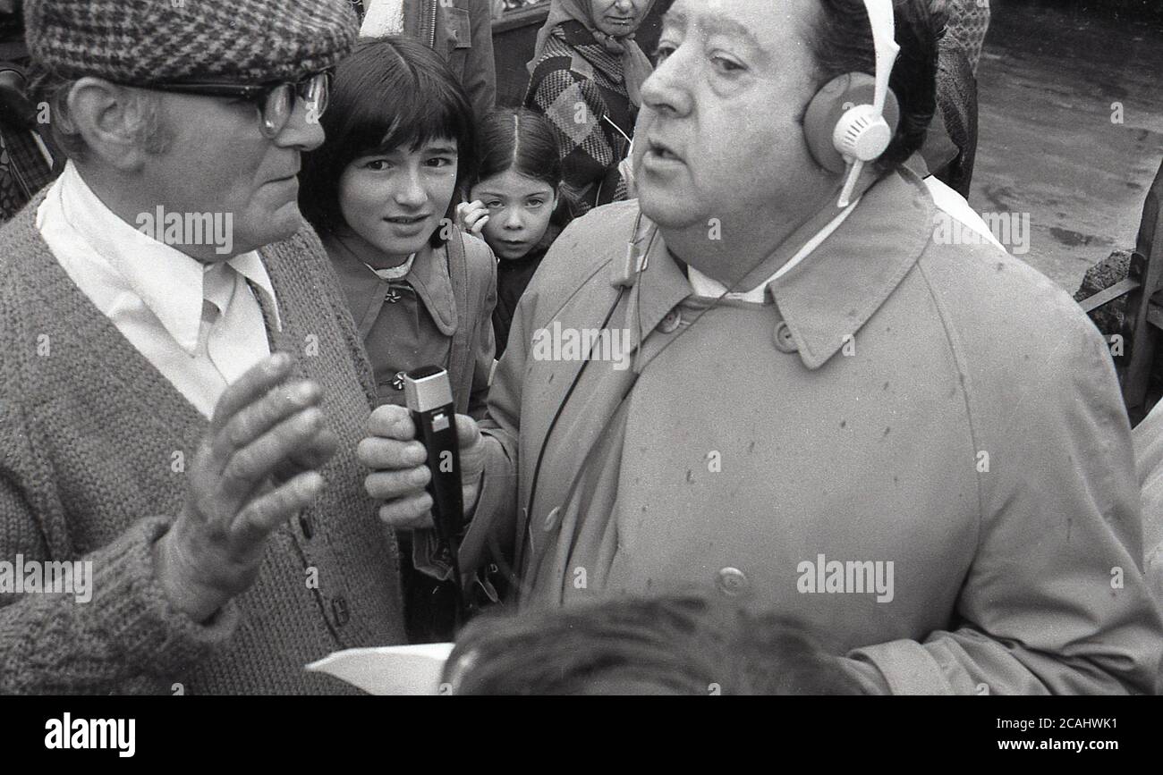 1970s, historical, the popular radio reporter and journalist, Monty ...