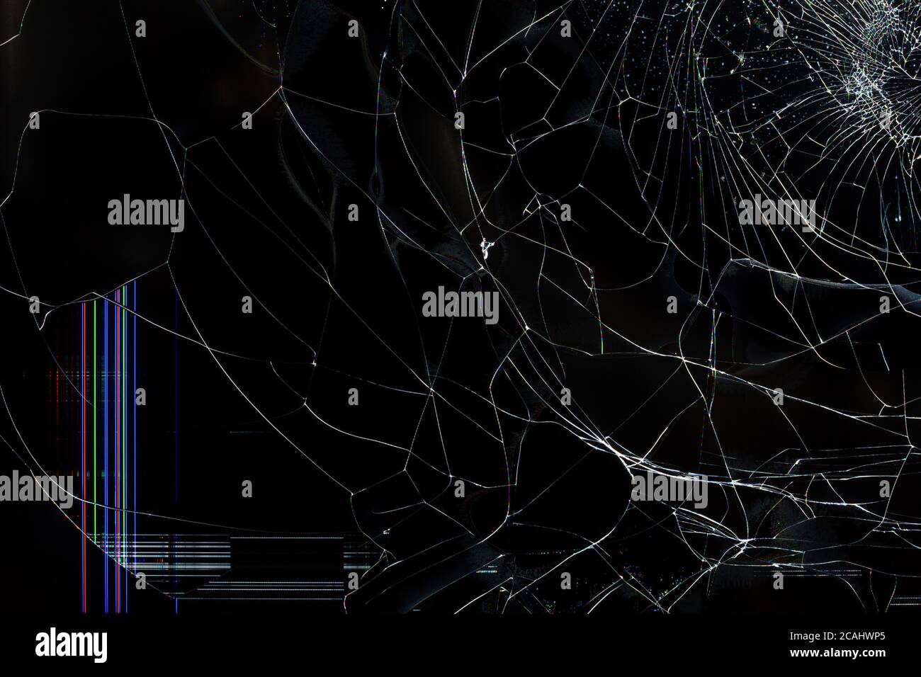 digital glitch, crystal leaks, color streaks and cracks on broken lcd ...