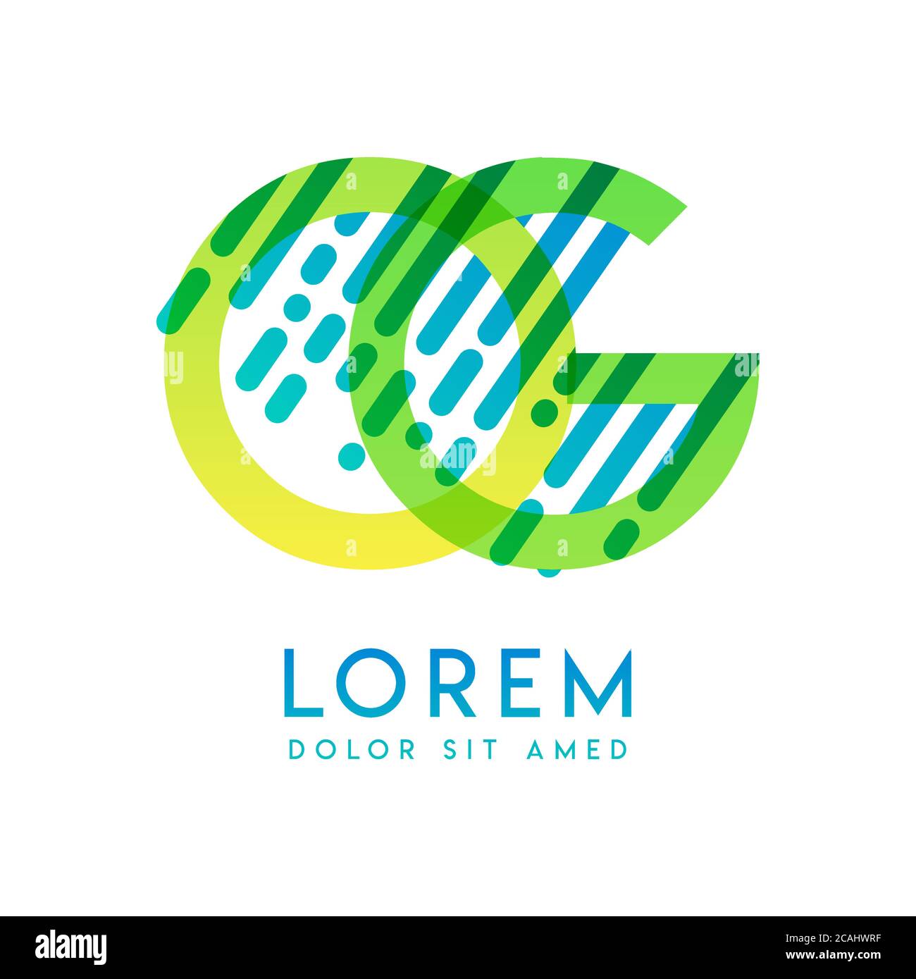 Go letter logo hi-res stock photography and images - Alamy