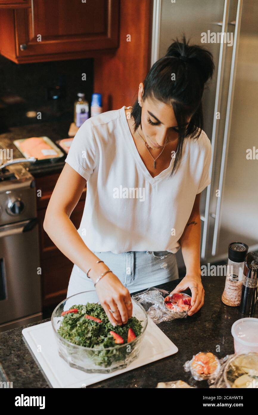 Restaurant style food with a beautiful chef. Warm, delicious, comfort ...