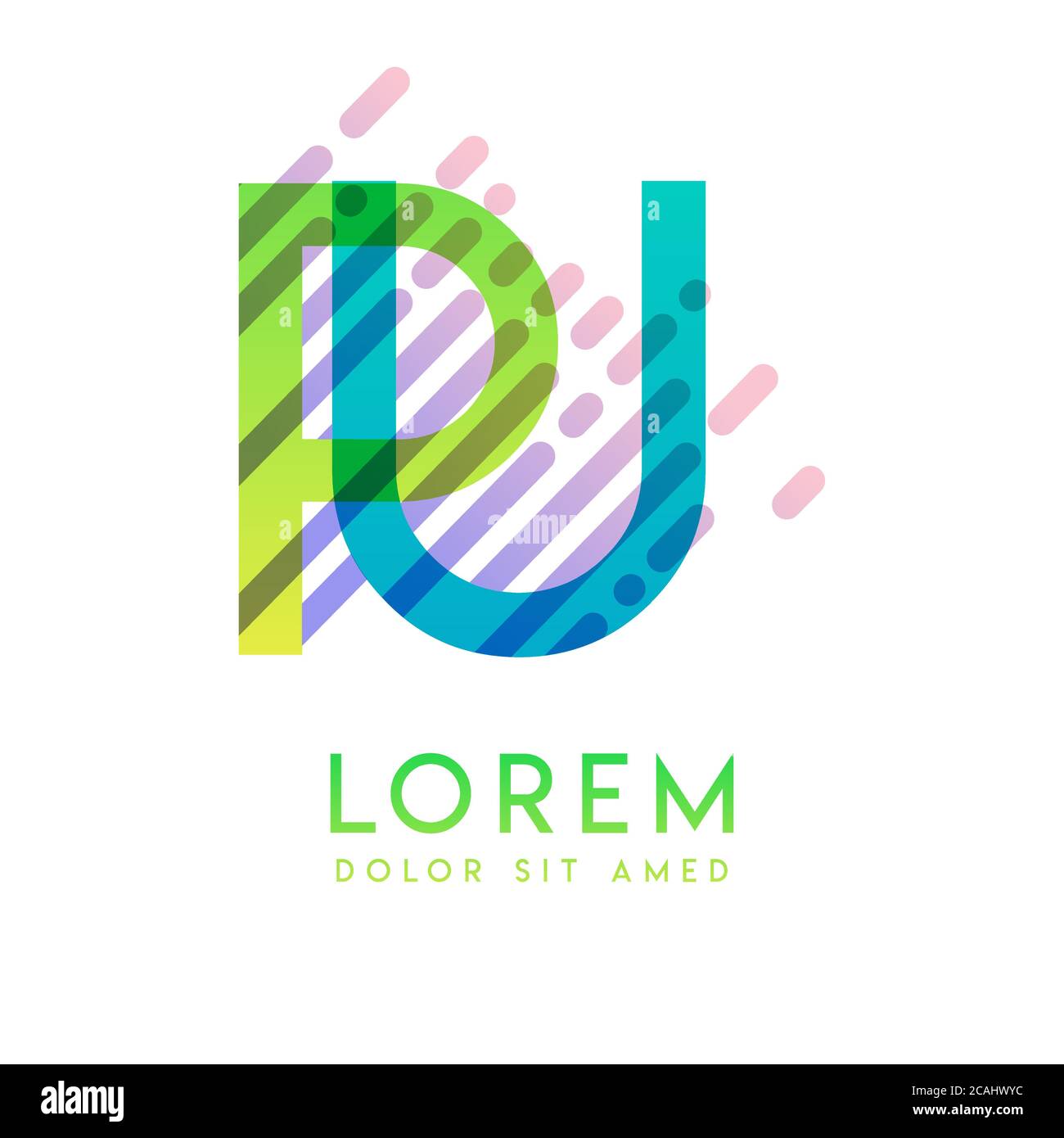 PU logo with the theme of galaxy speed and style that is suitable for ...