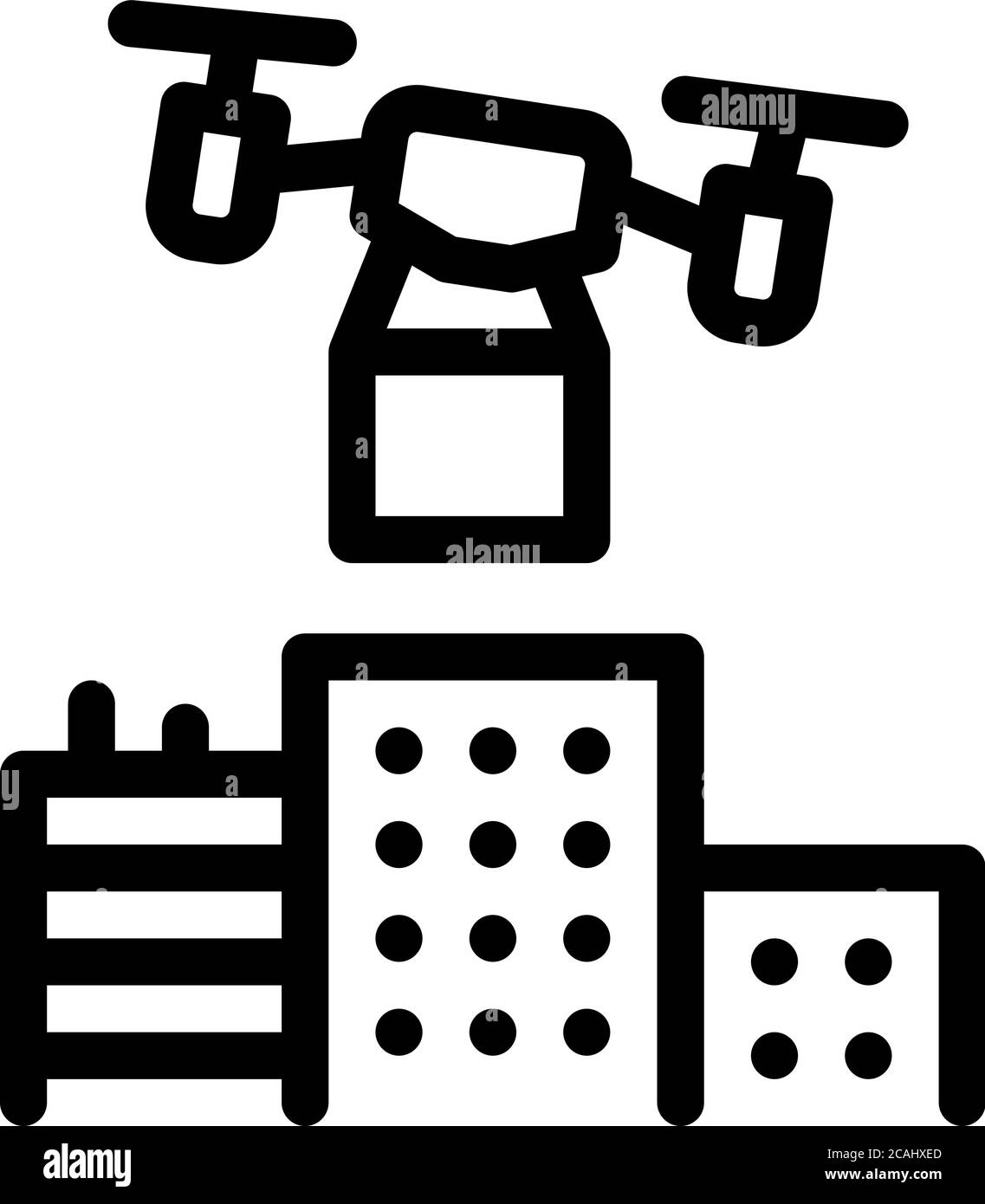 solar battery street light icon vector outline illustration Stock ...