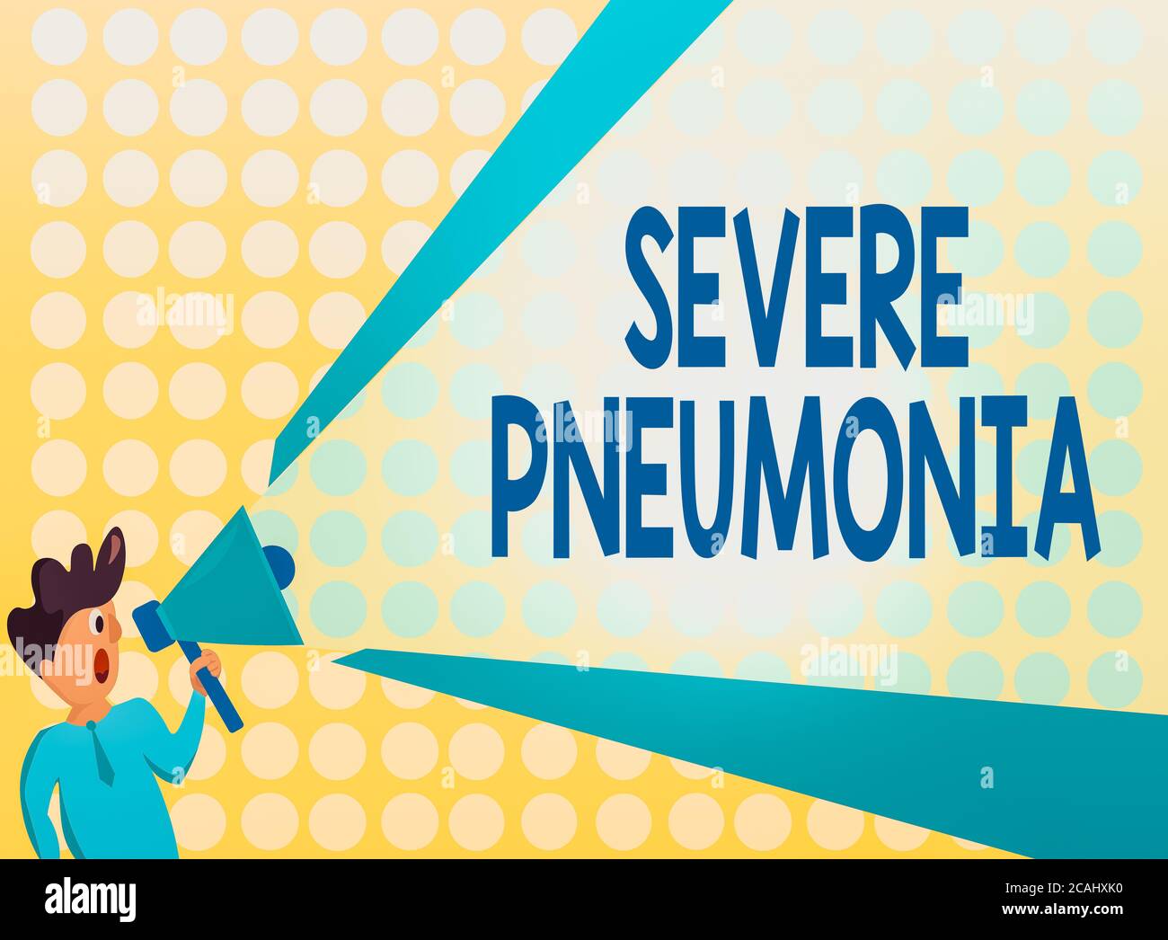 Handwriting text Severe Pneumonia. Conceptual photo acute disease that ...