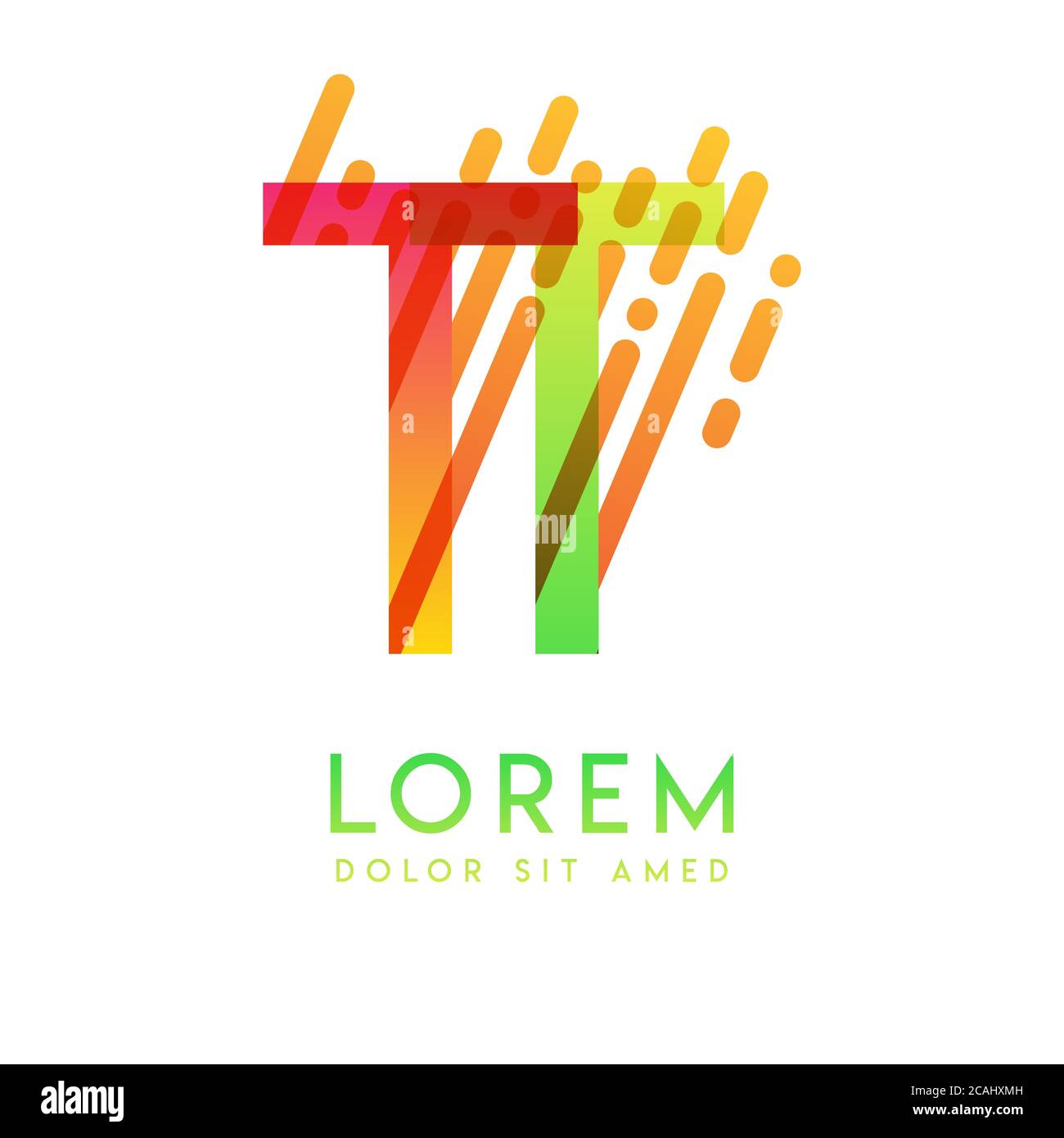 Tt letter logo hi-res stock photography and images - Alamy