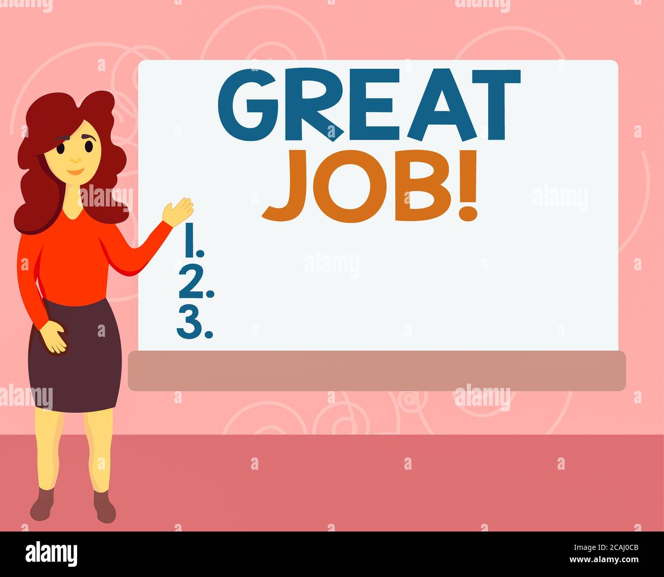 Conceptual hand writing showing Great Job. Concept meaning said for ...