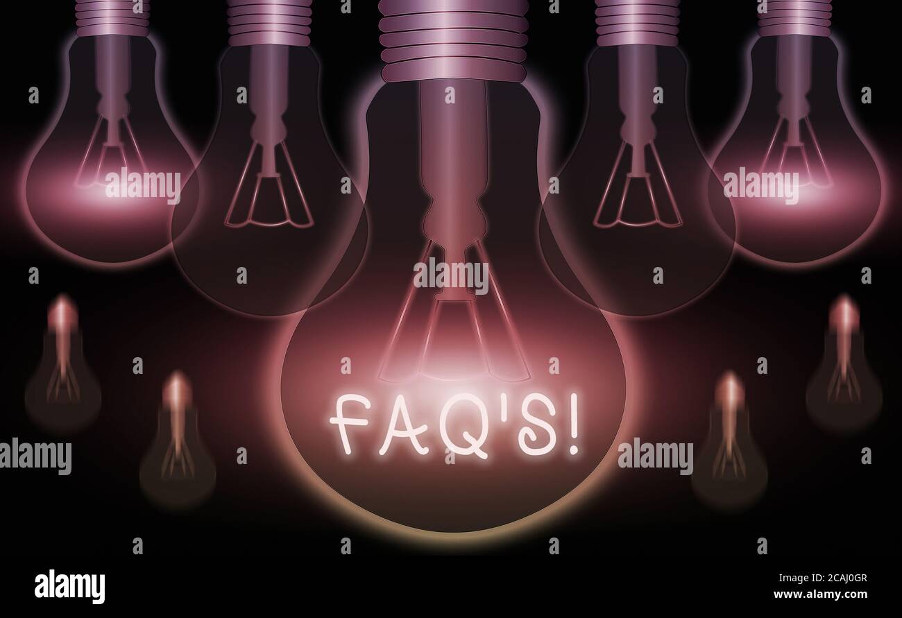 Writing Note Showing Faq Business Concept For A List Of Questions And Answers Relating To A