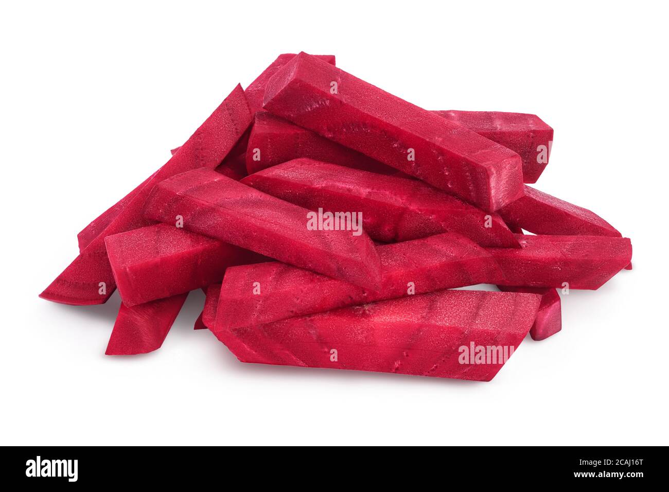 beetroot slices isolated on white background with clipping path and ...
