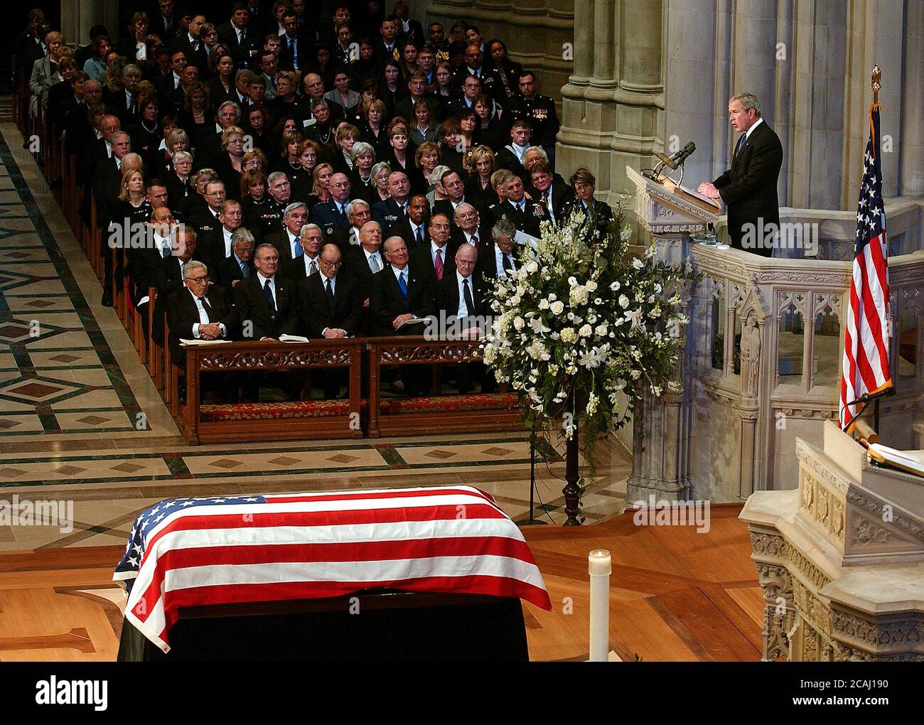 Rumsfeld funeral hi-res stock photography and images - Alamy