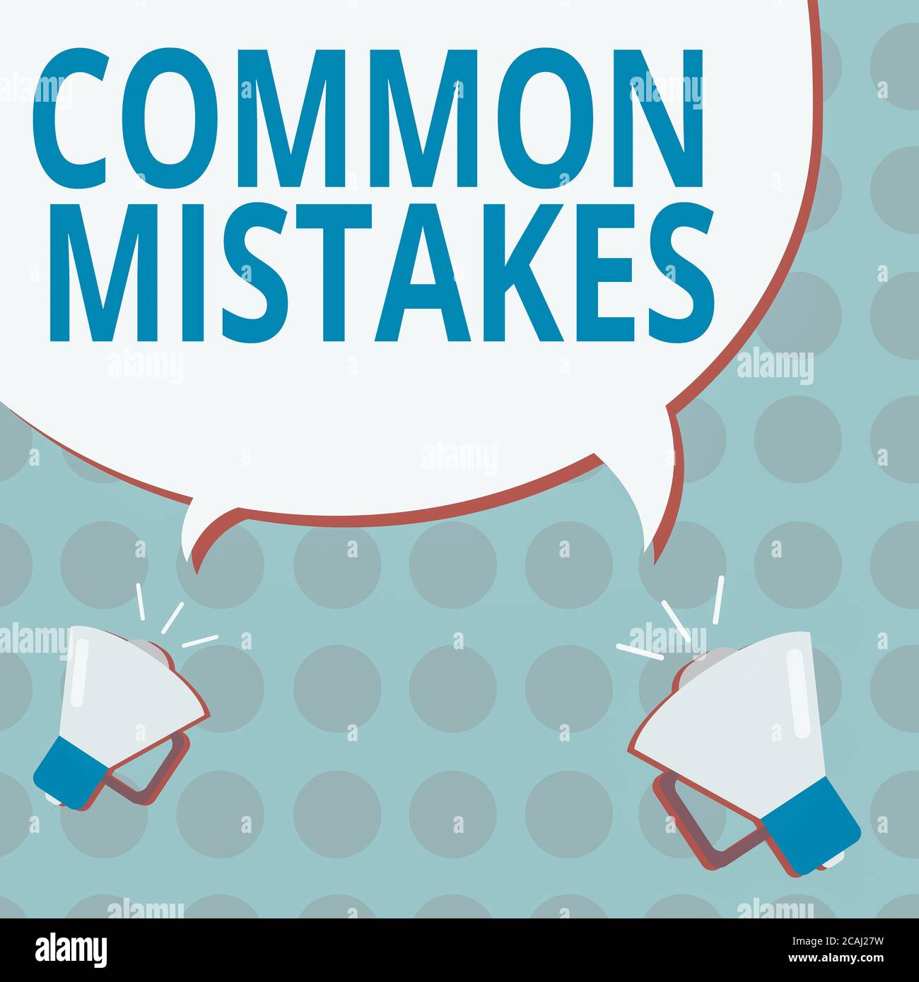 Conceptual hand writing showing Common Mistakes. Concept meaning ...