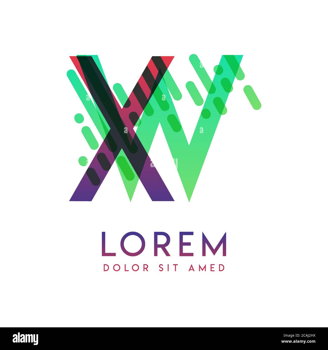 Wx letter logo Stock Vector Images - Alamy