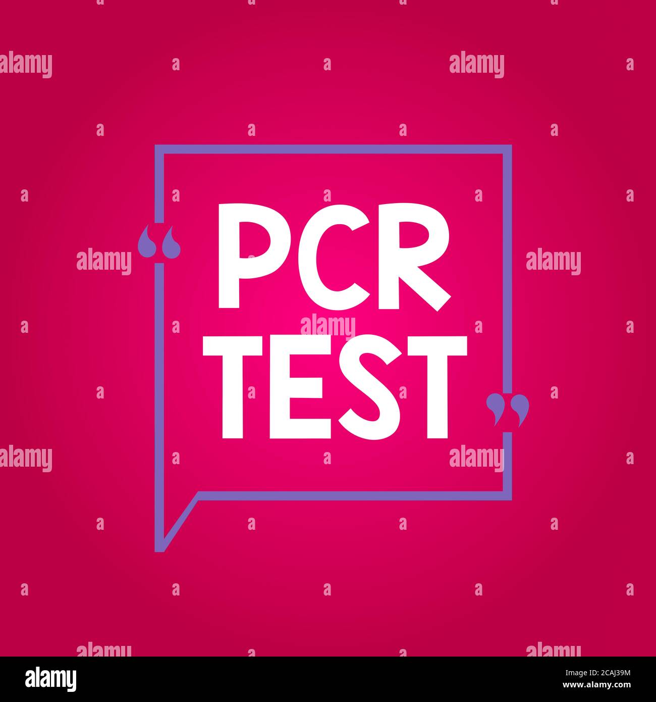 Handwriting text writing Pcr Test. Conceptual photo qualitative ...