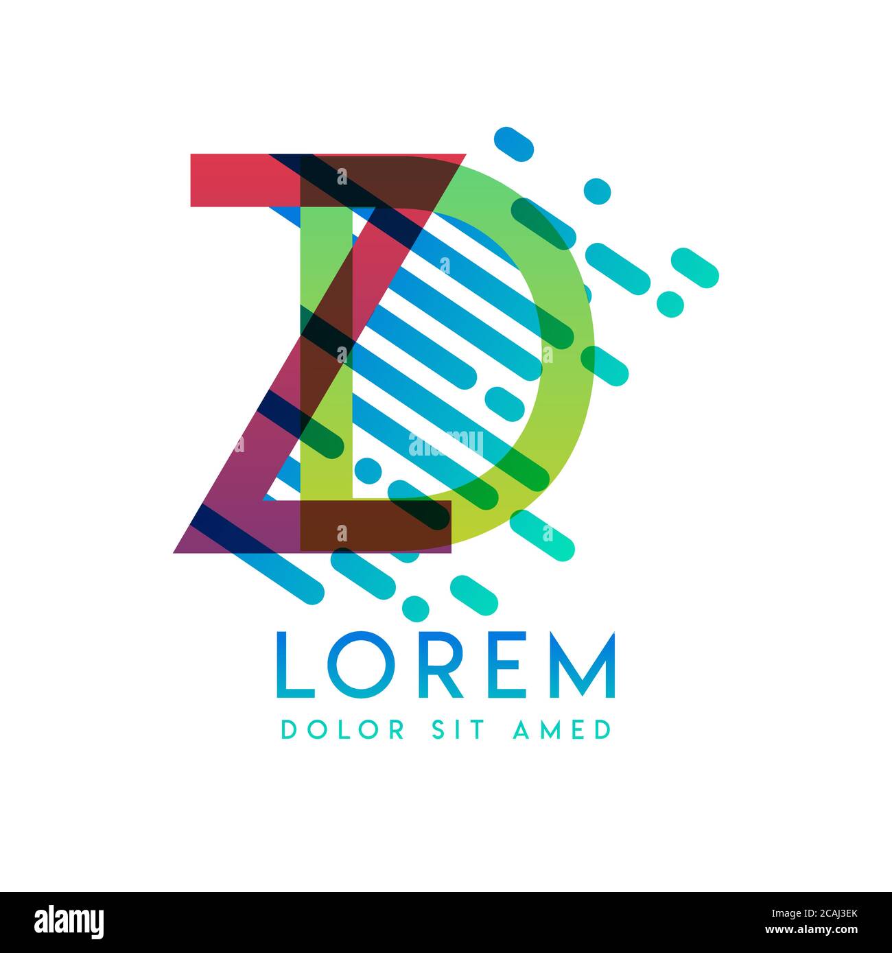 Dz letter logo Stock Vector Images - Alamy