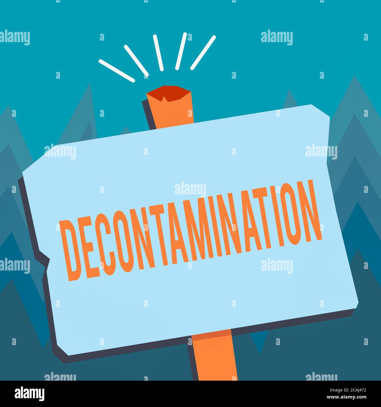 Conceptual hand writing showing Decontamination. Concept meaning ...