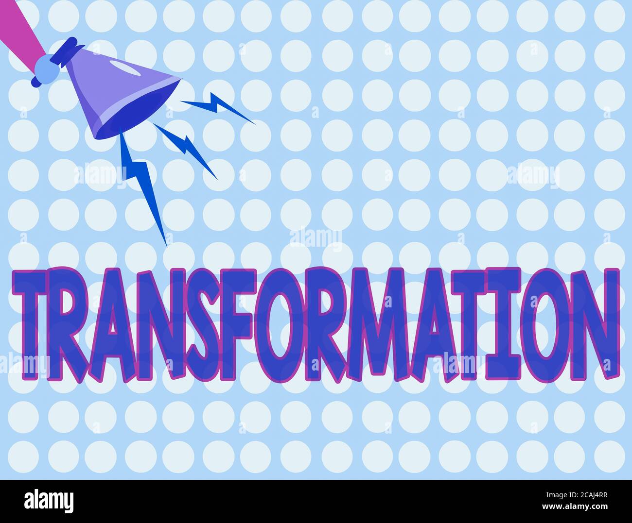 Word writing text Transformation. Business photo showcasing process, or ...