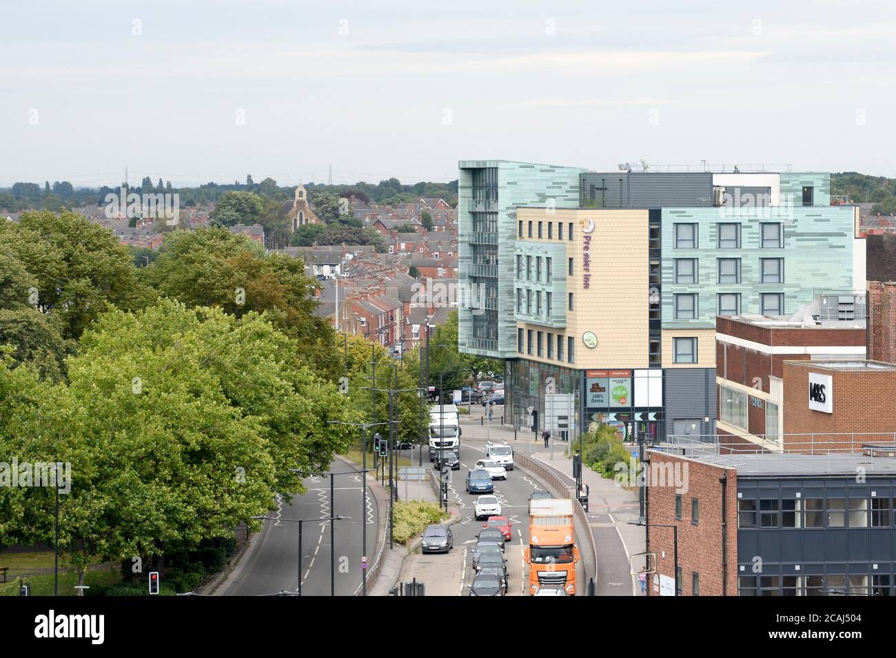 Aerial view of doncaster town hi-res stock photography and images - Alamy