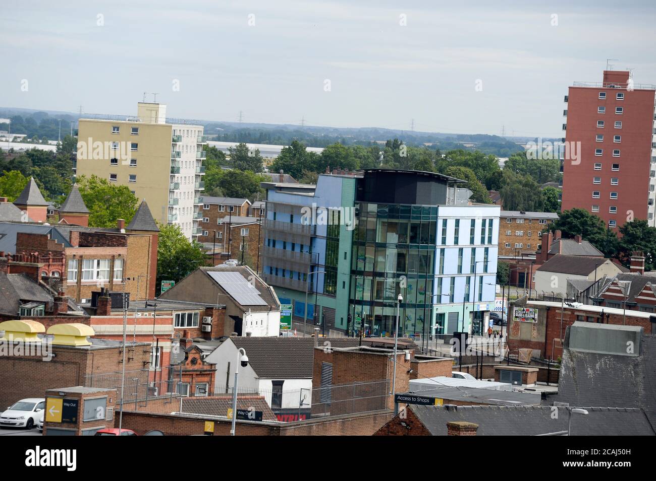Aerial view of doncaster town hi-res stock photography and images - Alamy