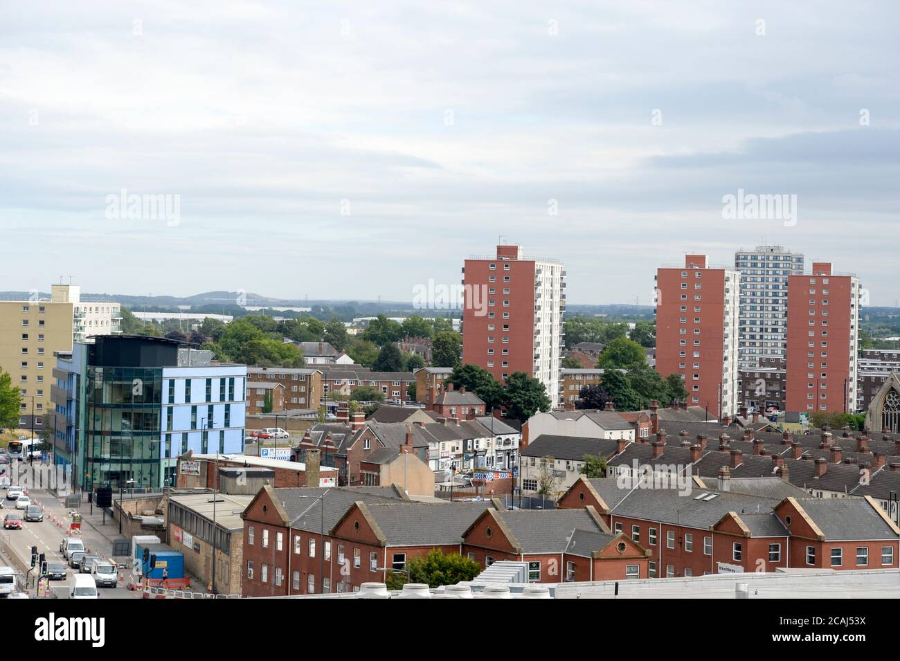 Aerial view of doncaster town hi-res stock photography and images - Alamy