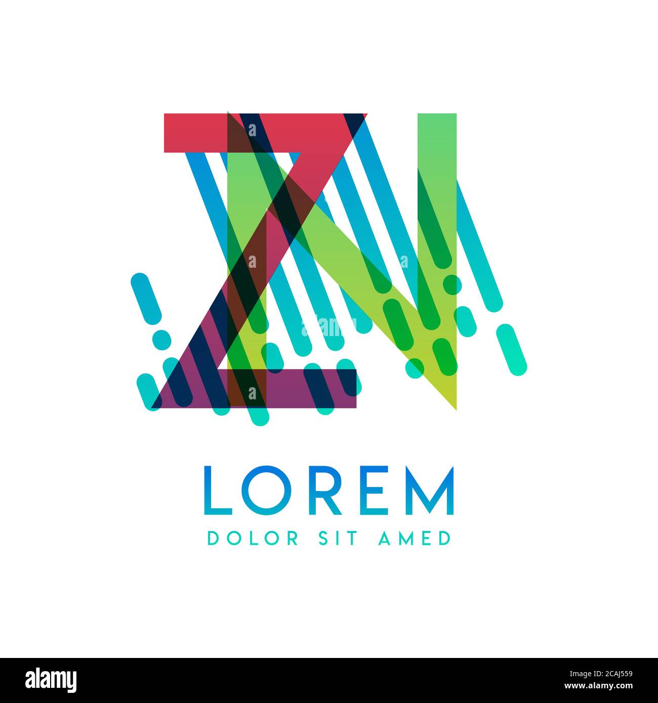 ZN logo with the theme of galaxy speed and style that is suitable for ...